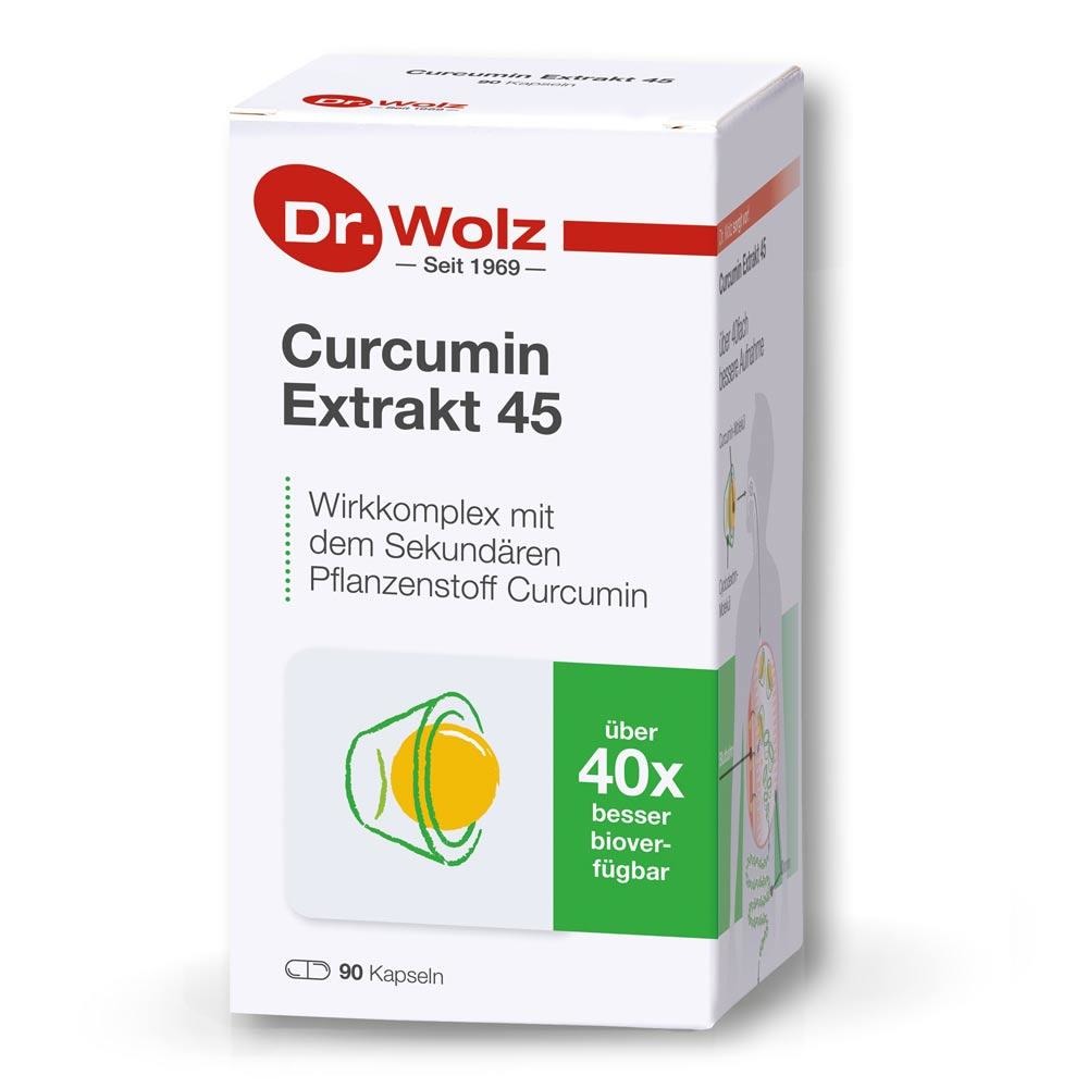 Dr. Wolz - Curcumin Extrakt 45 - Mit dem sekundären Pflanzenstoff Curcumin